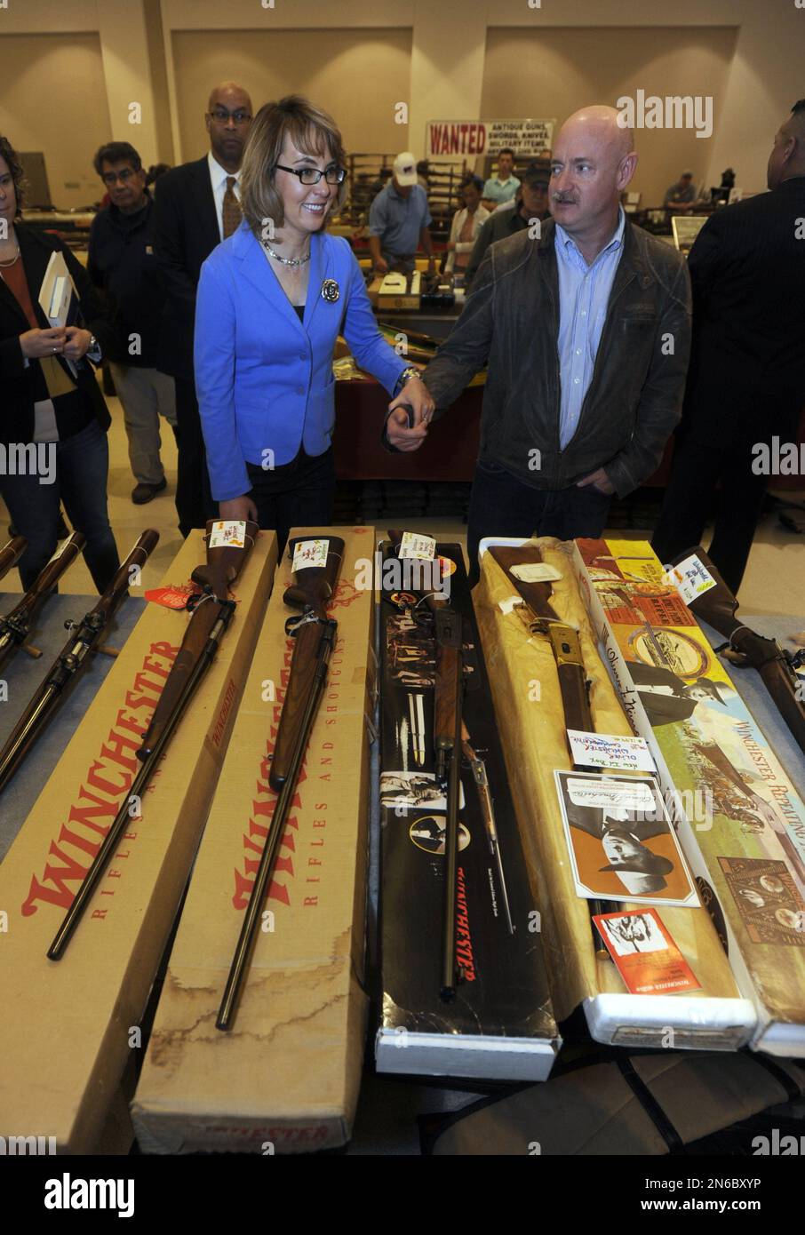 Former U.S. Rep Gabrielle Giffords, and her husband Mark Kelly tour the ...