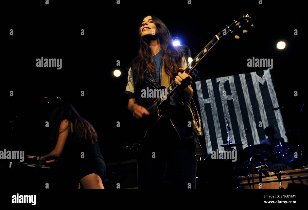 Danielle Haim of the band Haim performs during their concert at The ...