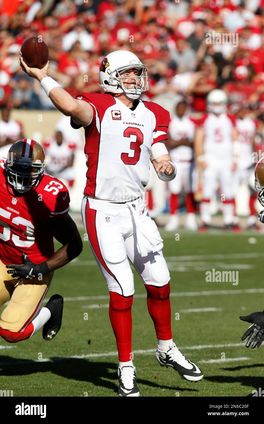 Carson Palmer (3) of the Arizona Cardinals in action during the fourth ...