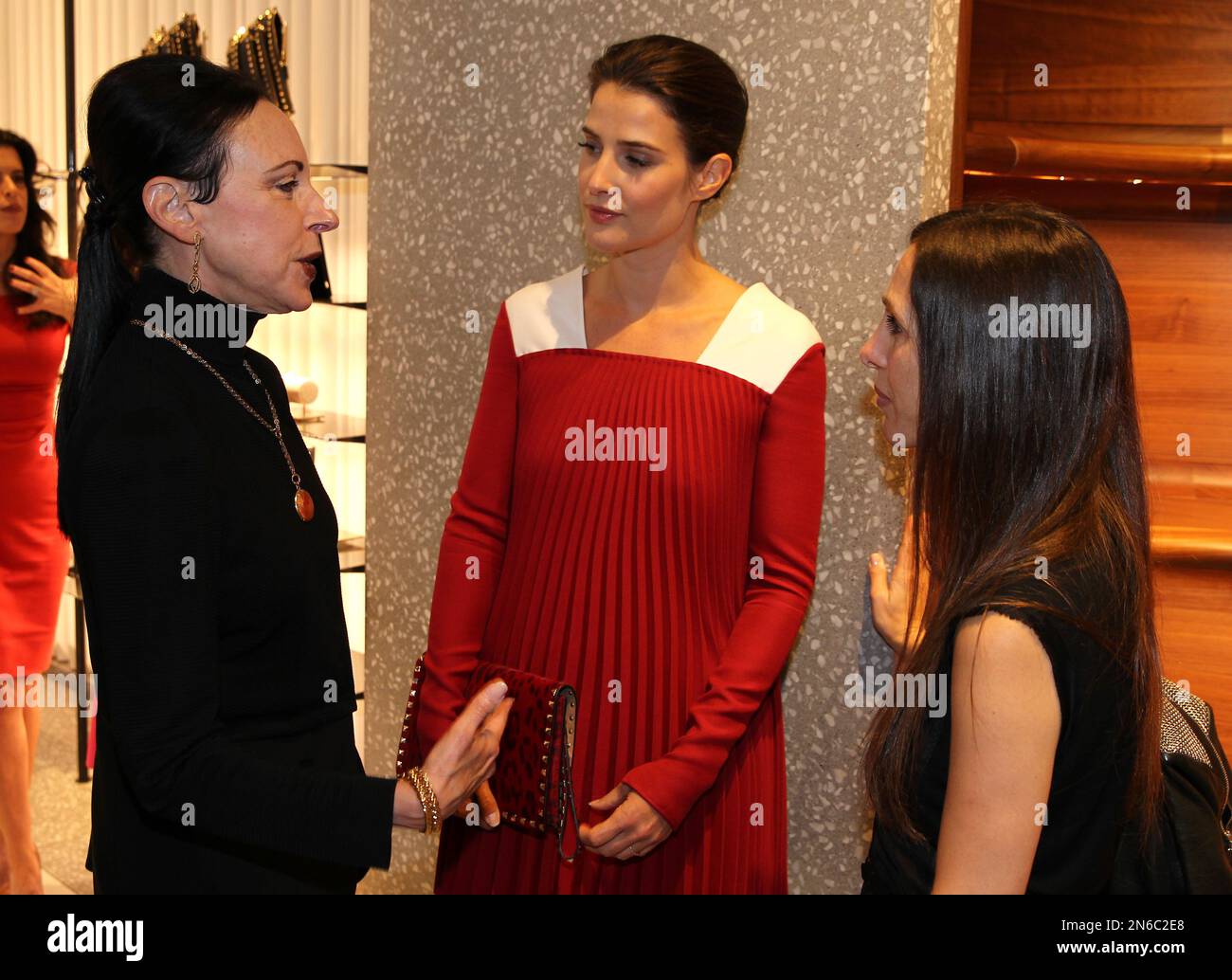 From left, HBO's Nancy Lesser, actress Cobie Smulders and Jodi Gottlieb ...