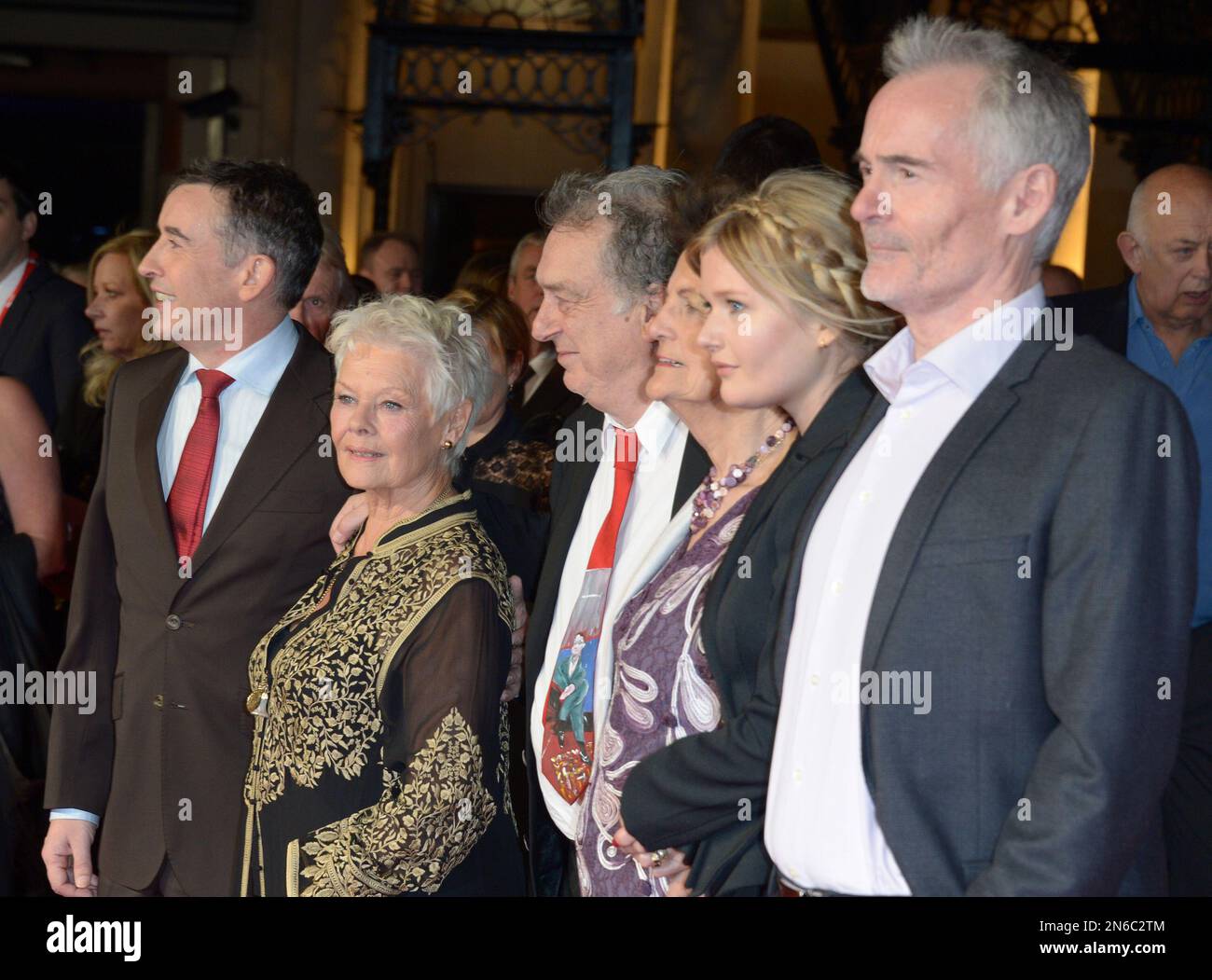 From left to right, English actor Steve Coogan, English actress Dame ...