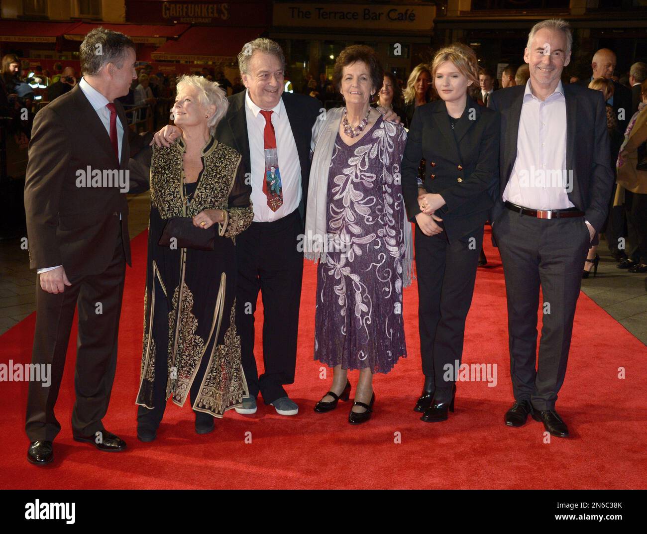 From left to right, English actor Steve Coogan, English actress Dame ...