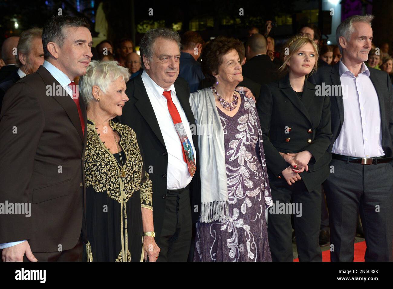 From left to right, English actor Steve Coogan, English actress Dame ...