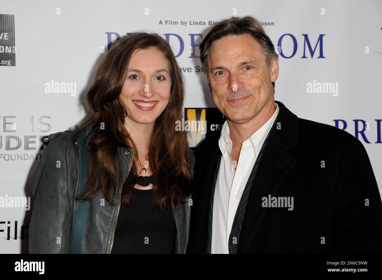 Nicholas Guest, right, and Elizabeth Guest, arrive at the Premiere of ...