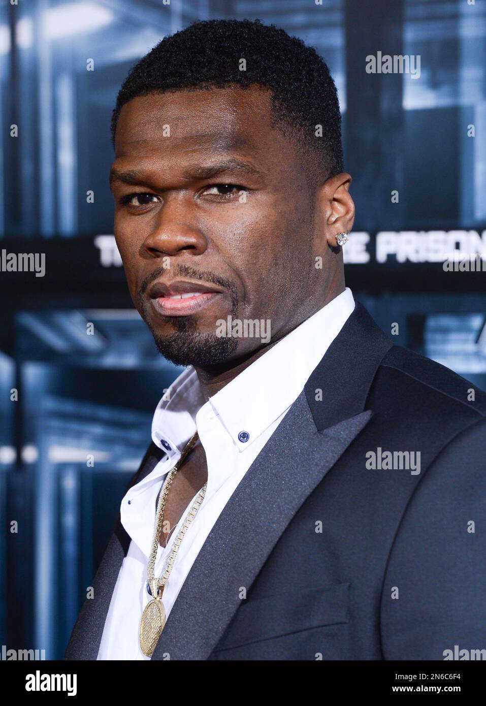 Actor Curtis "50 Cent" Jackson attends the premiere of "Escape Plan" at ...