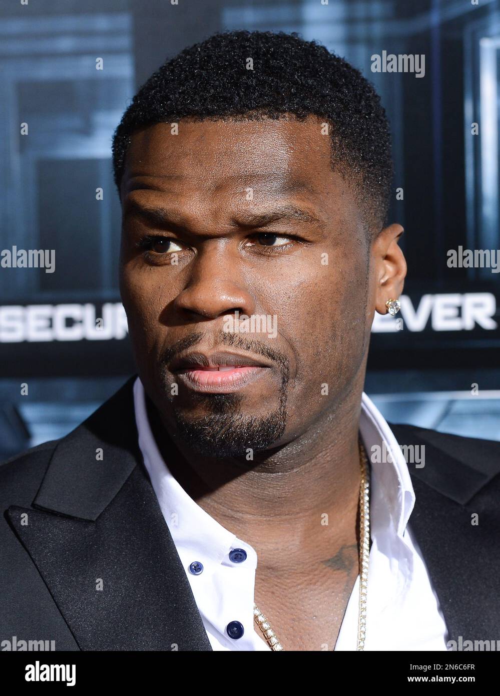 Actor Curtis "50 Cent" Jackson attends the premiere of "Escape Plan" at ...