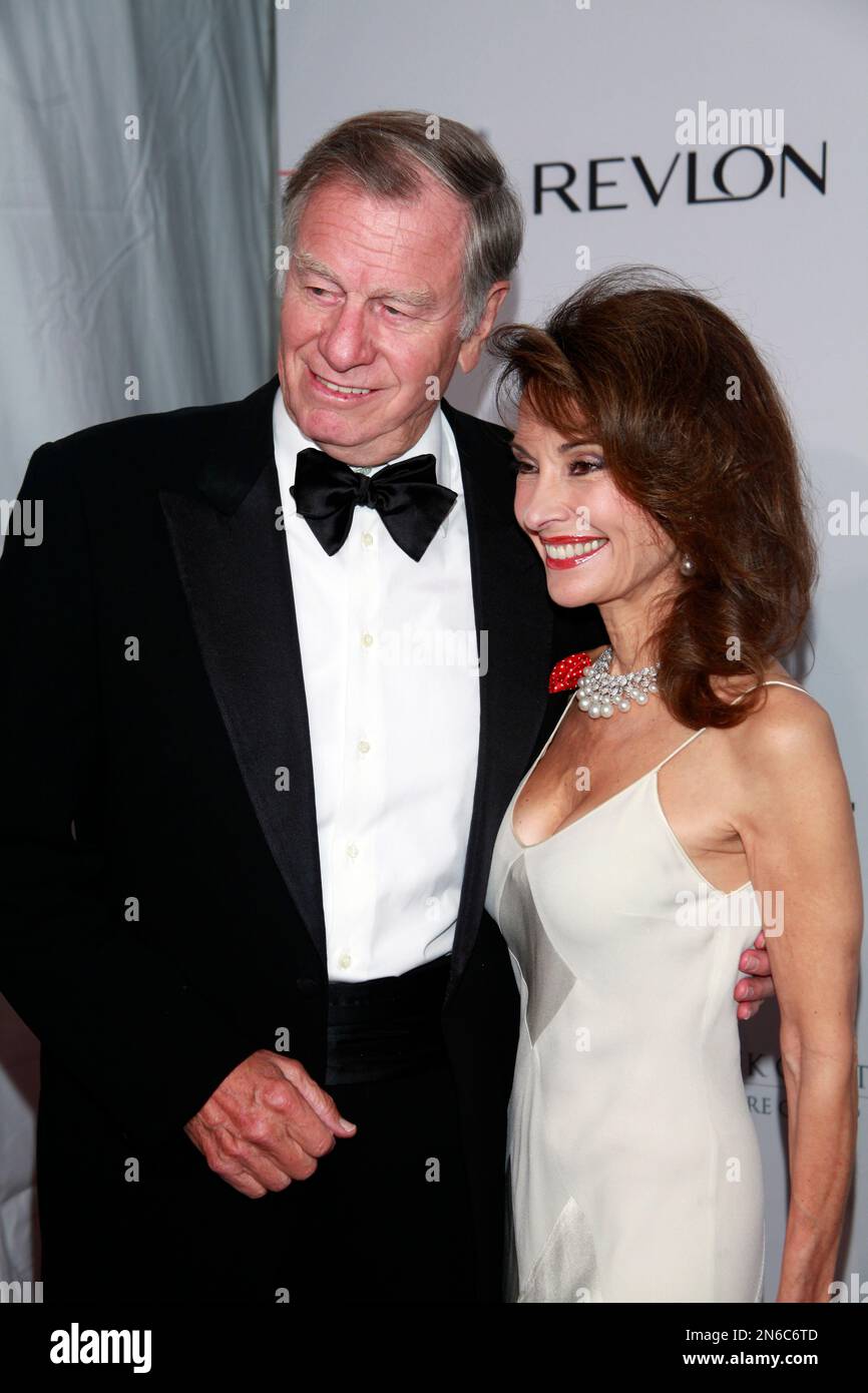 Helmut Huber and Susan Lucci arrive at the Elton John AIDS Foundation's ...