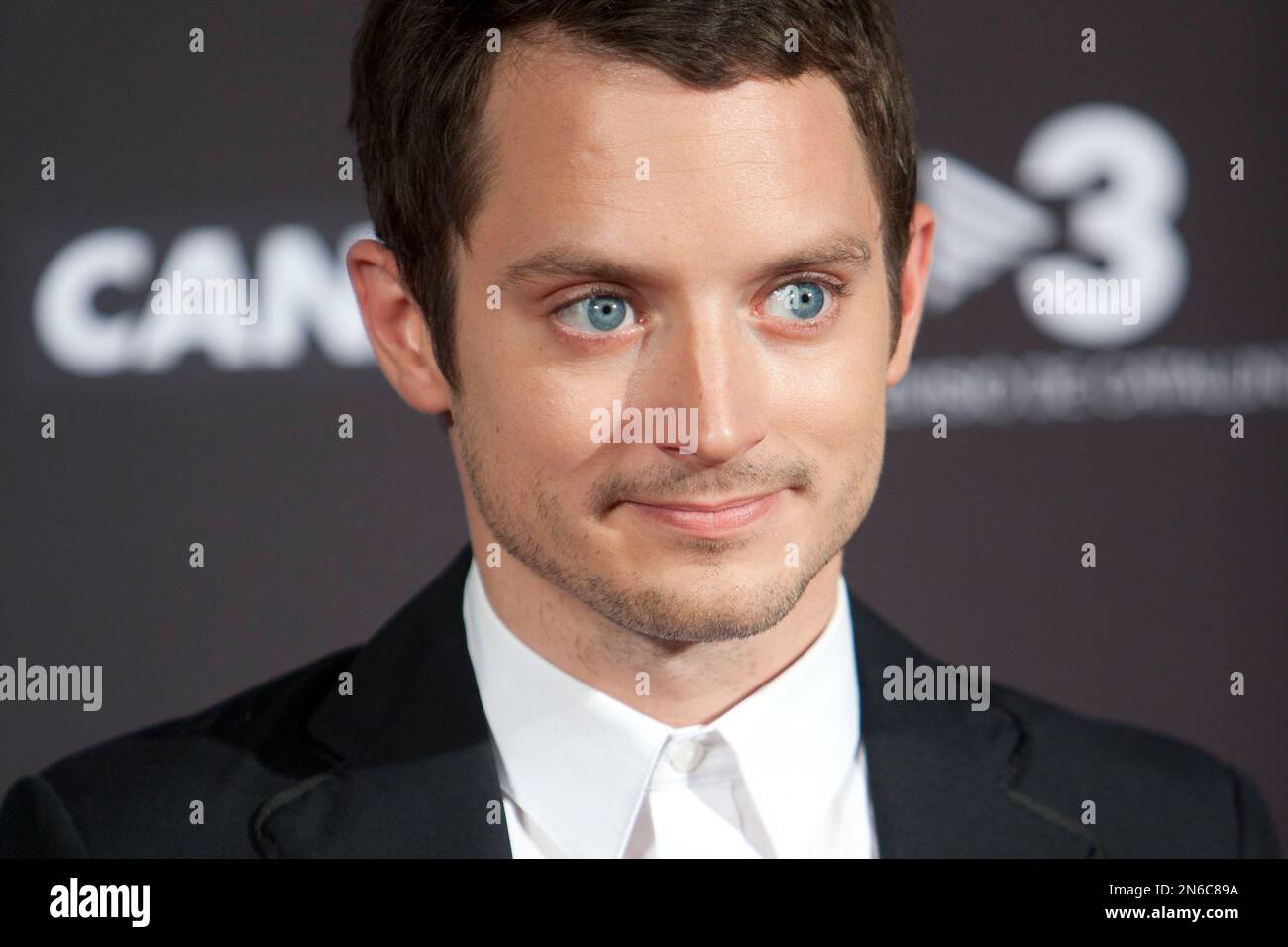 U.S. actor Elijah Wood pose at the premiere of the film 'Grand Piano ...