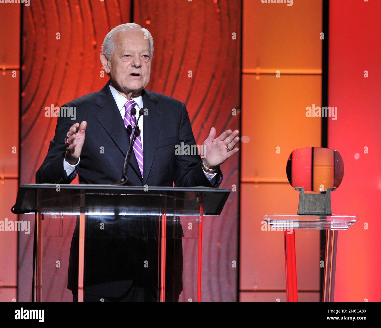 BEVERLY HILLS, CA - MARCH 11: Honoree Bob Schieffer speaks onstage at ...