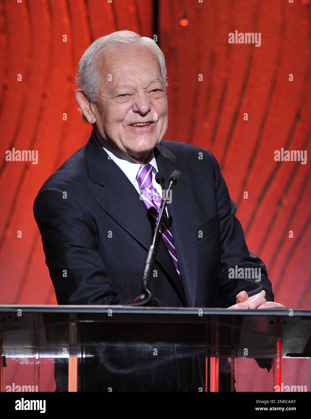 BEVERLY HILLS, CA - MARCH 11: Honoree Bob Schieffer speaks onstage at ...