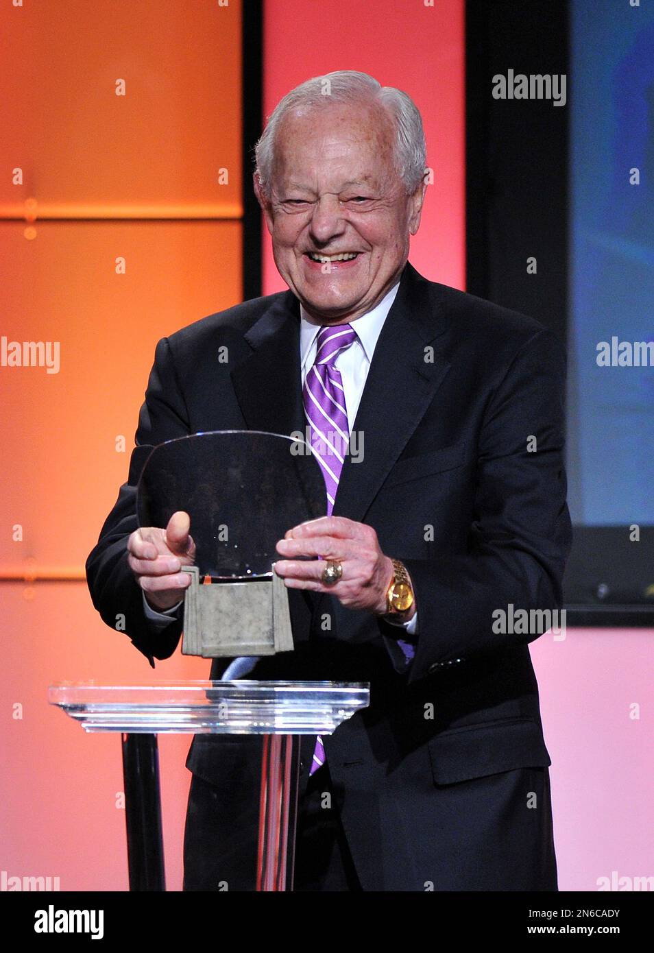 BEVERLY HILLS, CA - MARCH 11: Honoree Bob Schieffer speaks onstage at ...