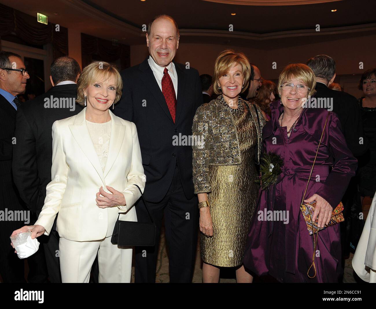 BEVERLY HILLS, CA - MARCH 1: (L-R) Florence Henderson, Michael Eisner ...