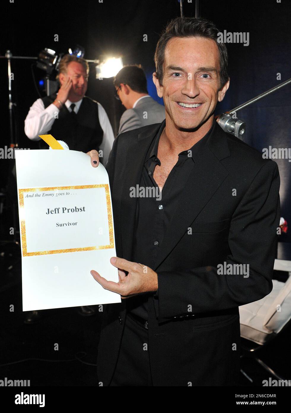 LOS ANGELES, CA - SEPTEMBER 10: Emmy award winner Jeff Probst backstage ...