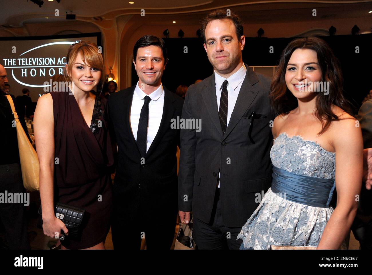 BEVERLY HILLS, CA - MAY 5: (L-R) Actors Aimee Teegarden, Jason Behr ...