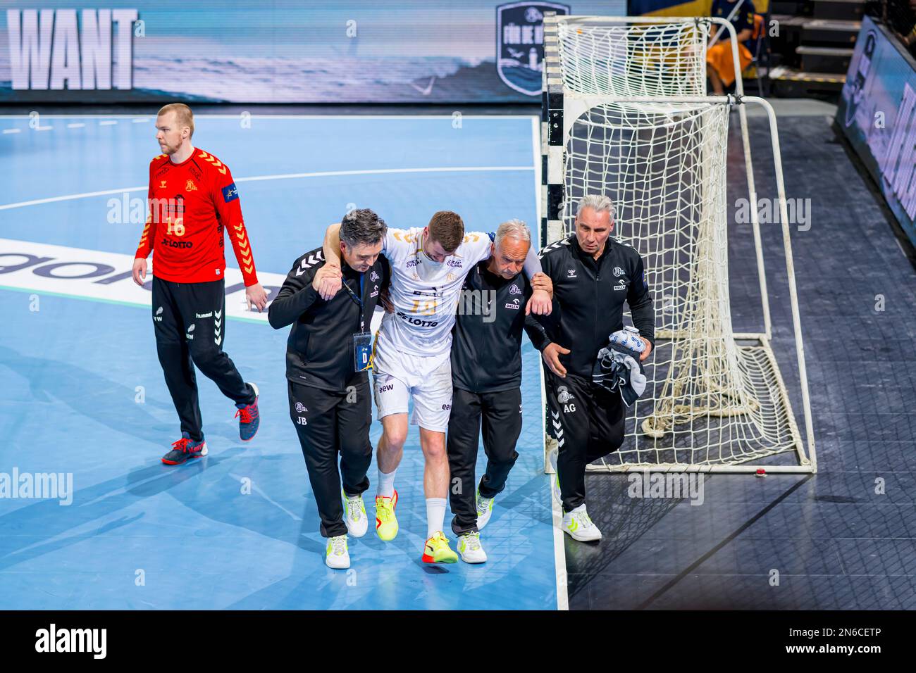 Kiel, Germany. 09th Feb, 2023. Handball: Champions League, THW Kiel ...