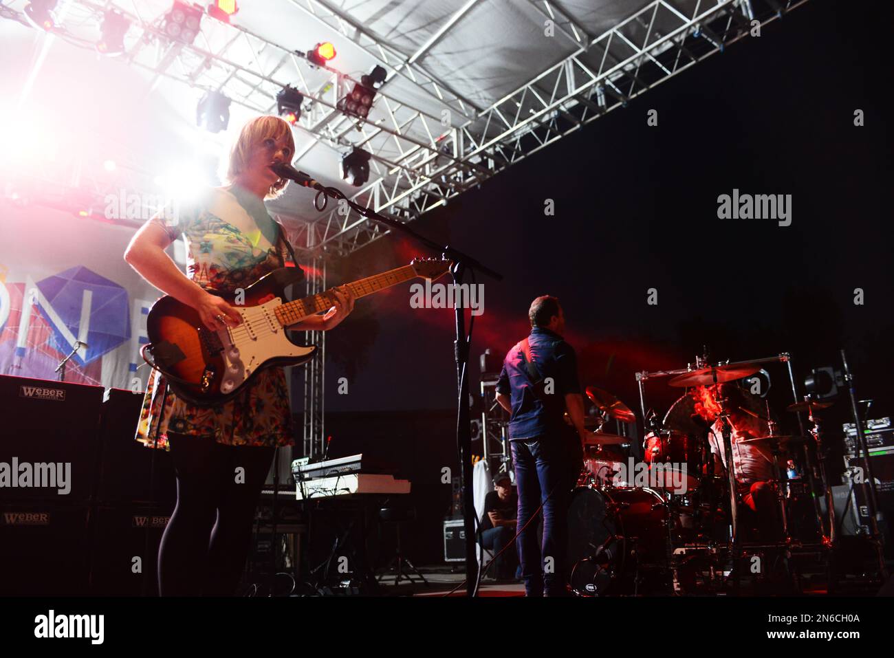 Ritzy Bryan of The Joy Formidable performing at The Masquerade Music ...