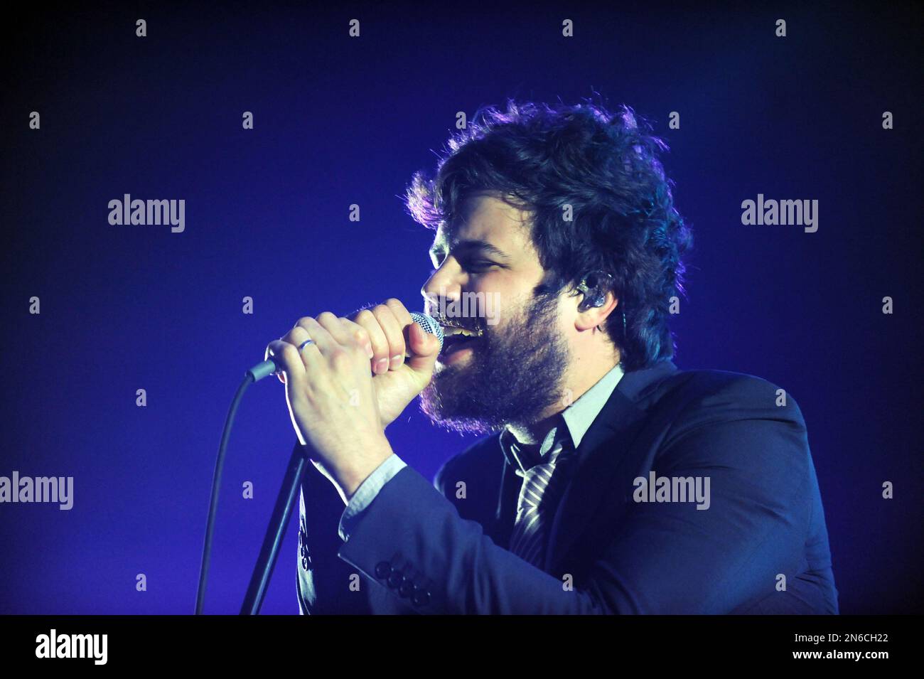Michael Angelakos of Passion Pit performing at The Masquerade Music ...