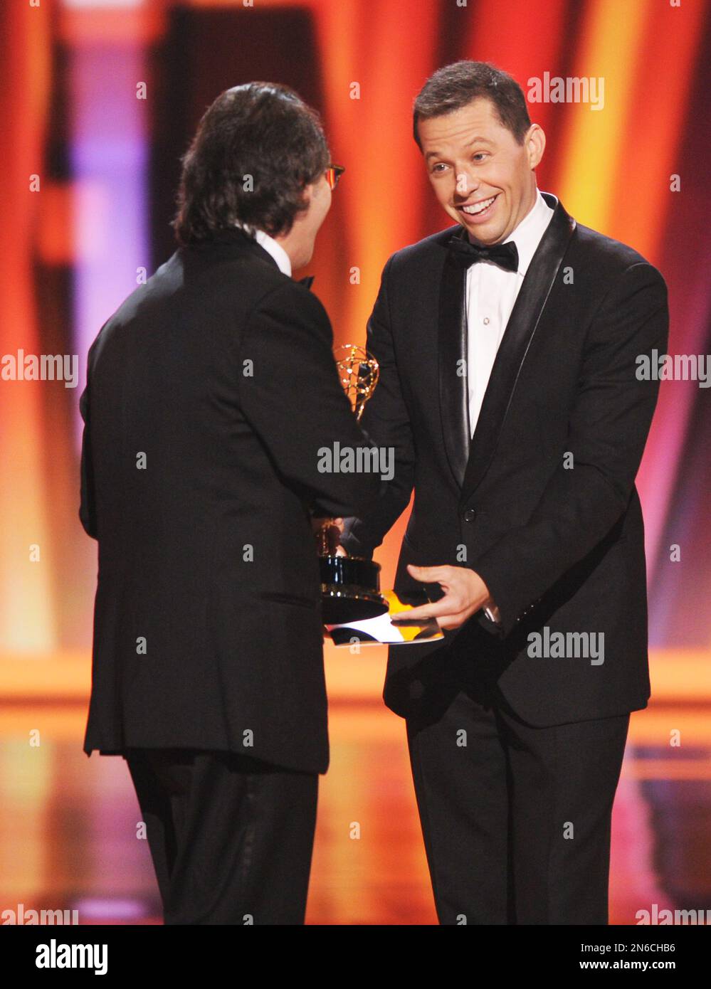LOS ANGELES, CA - SEPTEMBER 18: (L-R) Jason Katims accepts the award ...