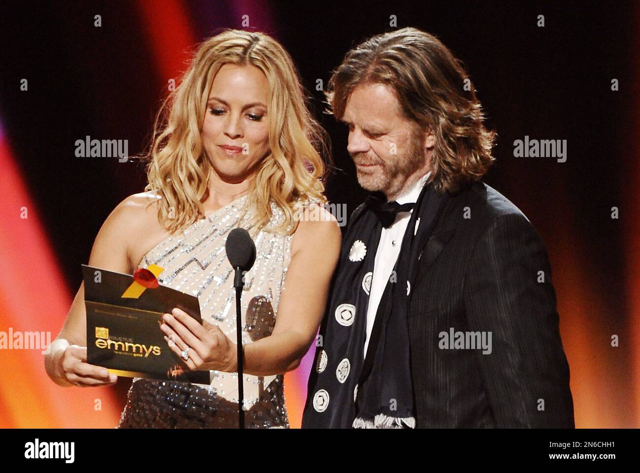 LOS ANGELES, CA - SEPTEMBER 18: Maria Bello (L) and William H. Macy ...