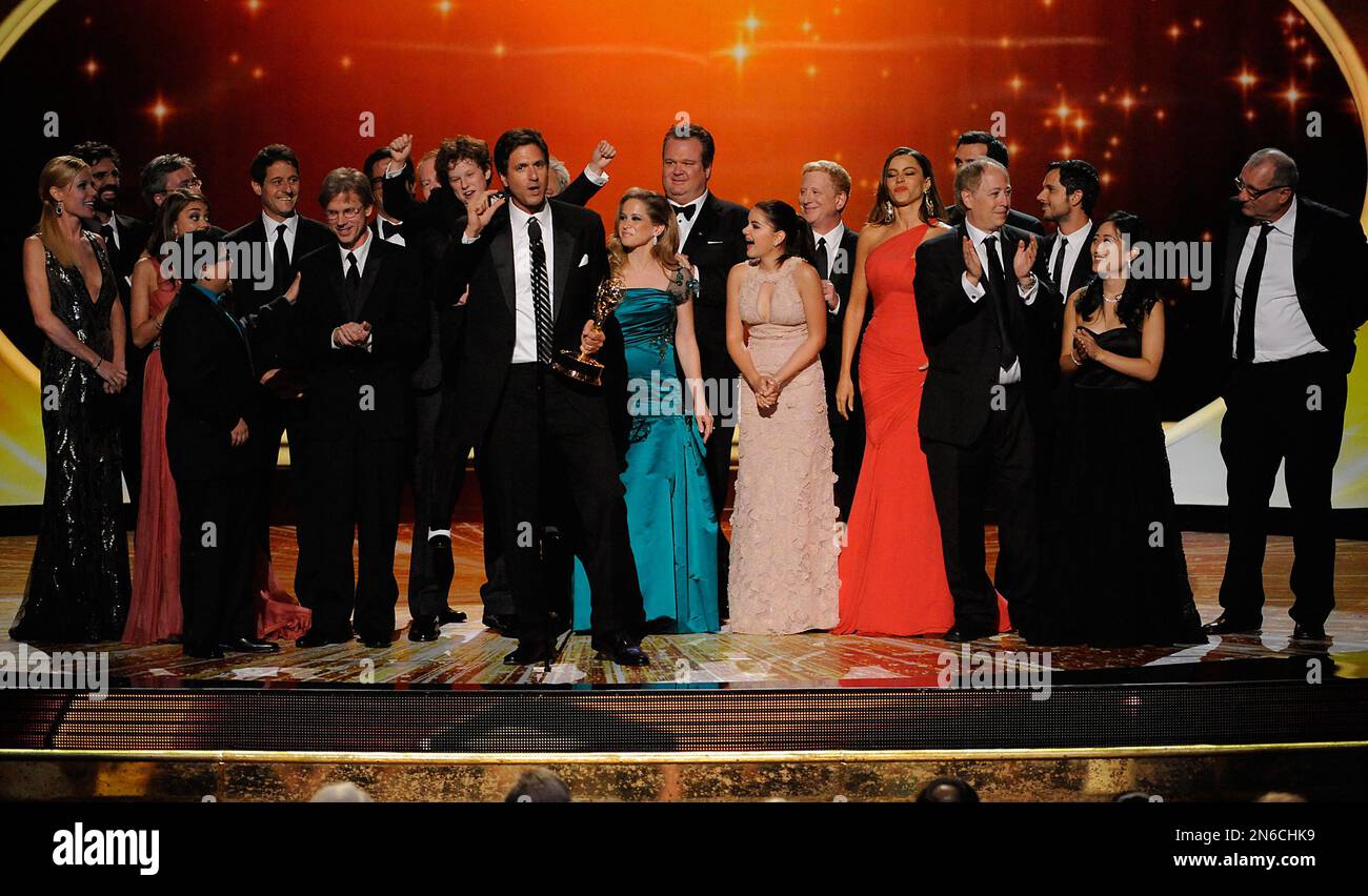 LOS ANGELES, CA - SEPTEMBER 18: Steven Levitan and the cast and crew of ...