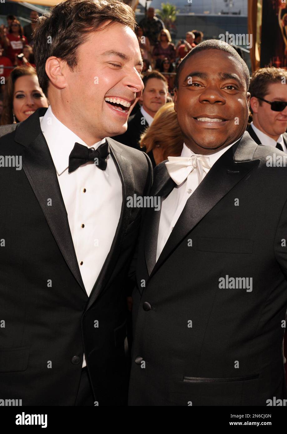 LOS ANGELES, CA - SEPTEMBER 18: Jimmy Fallon (L) and Tracy Morgan ...