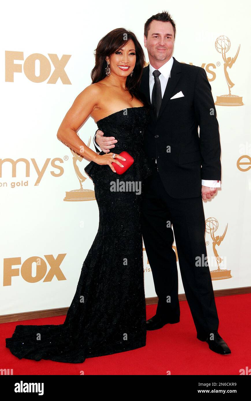 LOS ANGELES, CA - SEPTEMBER 18: Carrie Ann Inaba and Jesse Sloan arrive ...