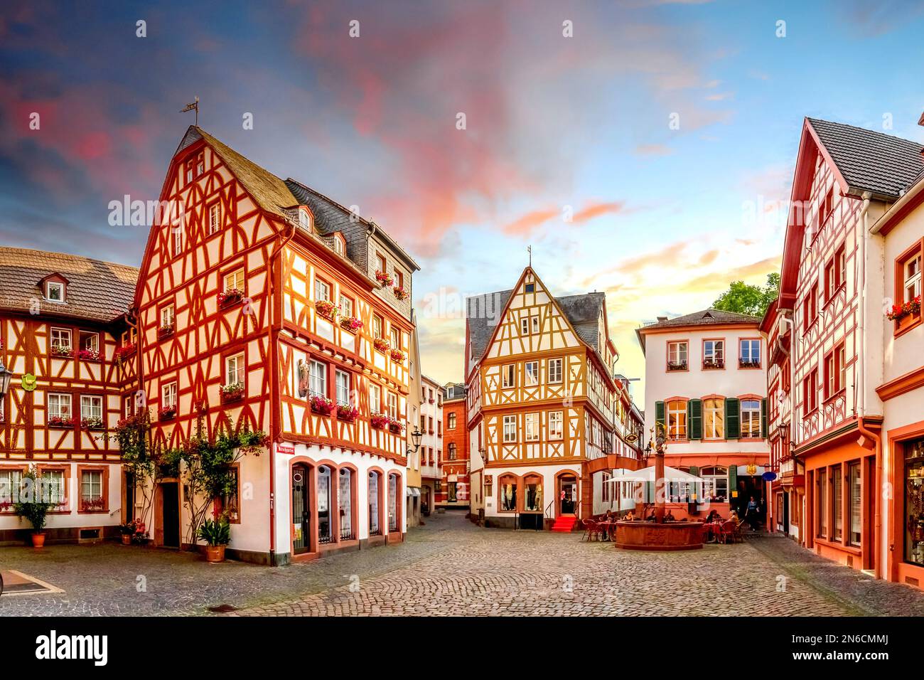 Historical city of Mainz, Germany Stock Photo - Alamy