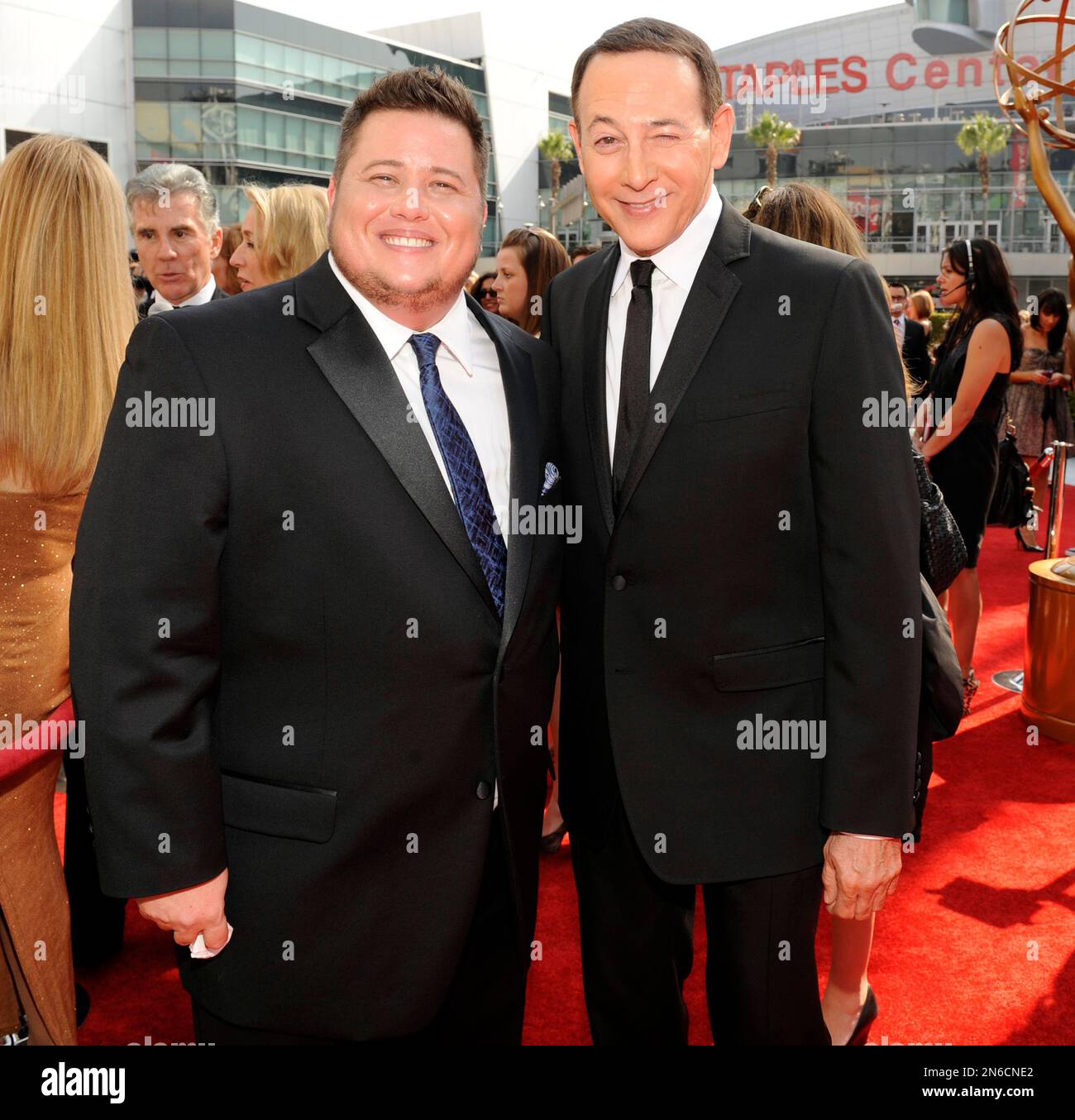 LOS ANGELES, CA - SEPTEMBER 10: Chaz Bono (L) and Paul Reubens attend ...