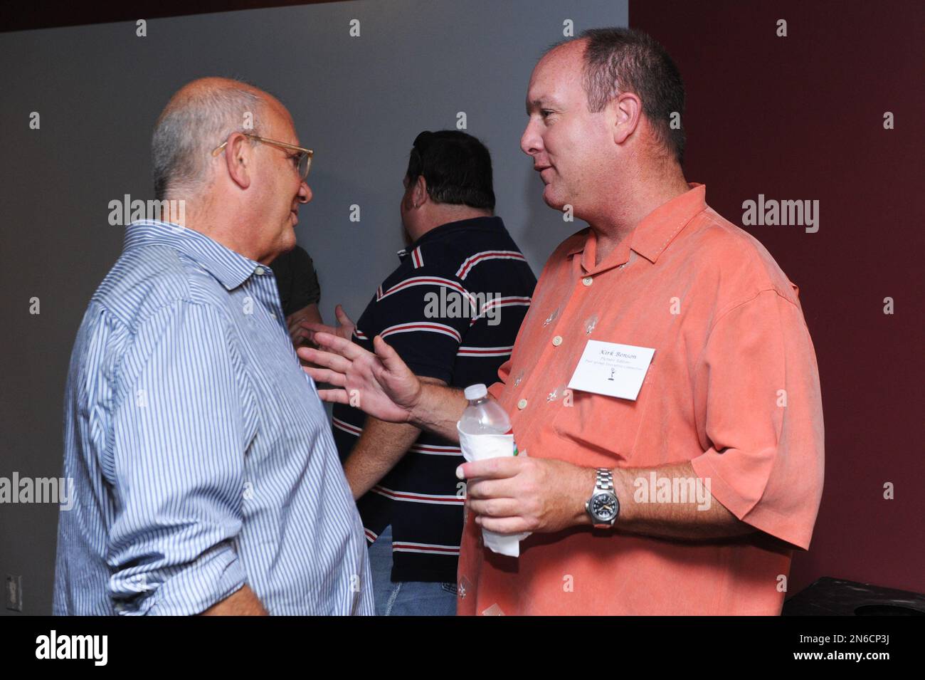 SANTA MONICA, CA - AUGUST 27: ATAS governor Jason Rosenfield (L) talks ...