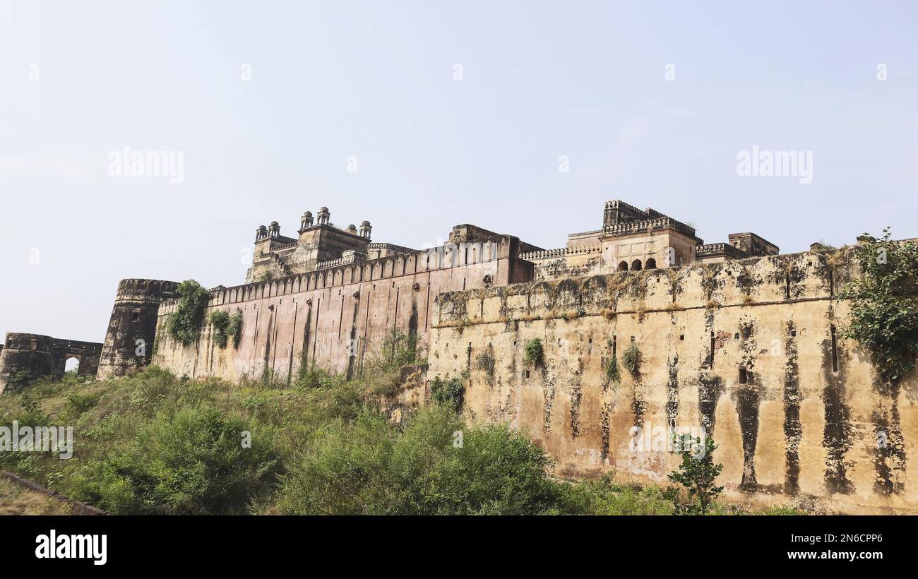 View of Protection Walls of Baldevgarh Fort, Tikamgarh, Madhya Pradesh ...