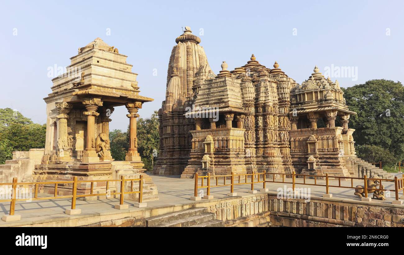 DEVI JAGDAMBA TEMPLE and SHIVA TEMPLE, South-East view, Western Group ...