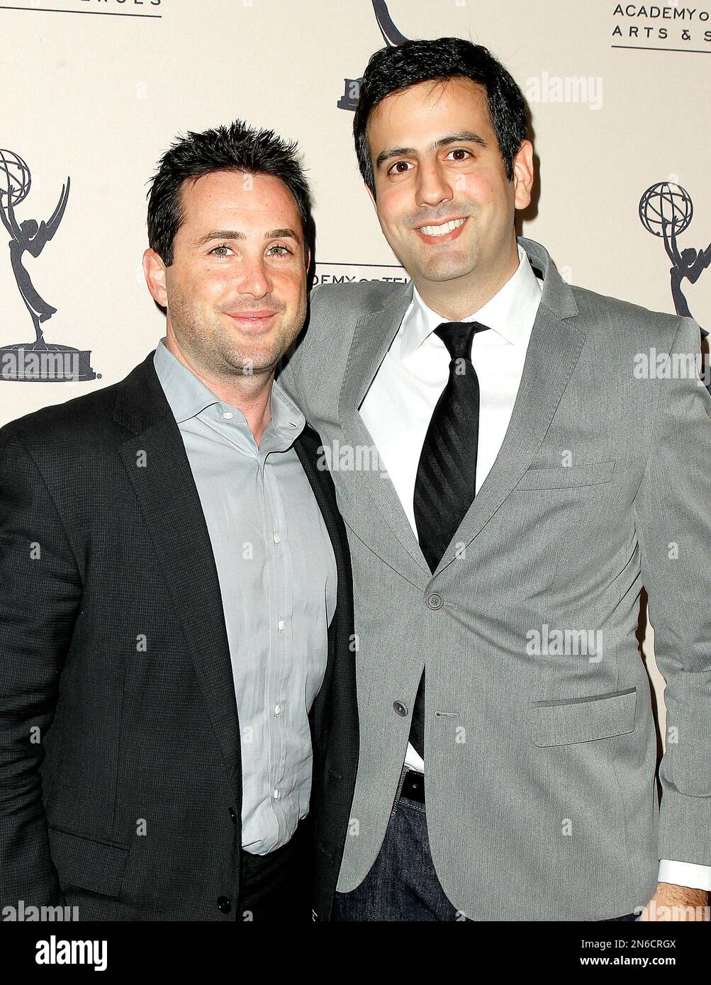 NORTH HOLLYWOOD, CA - NOVEMBER 9: (L-R) Brian Sher, Farhad Safinia ...