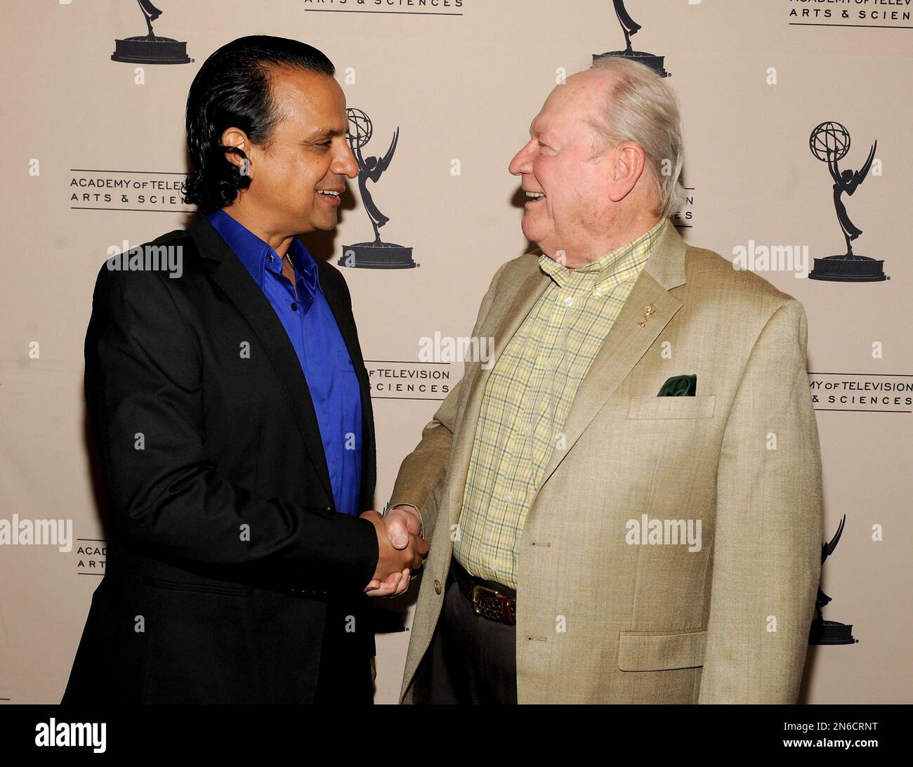 UNIVERSAL CITY, CA - AUGUST 22: Actor Ajay Mehta (L) and Governors ...