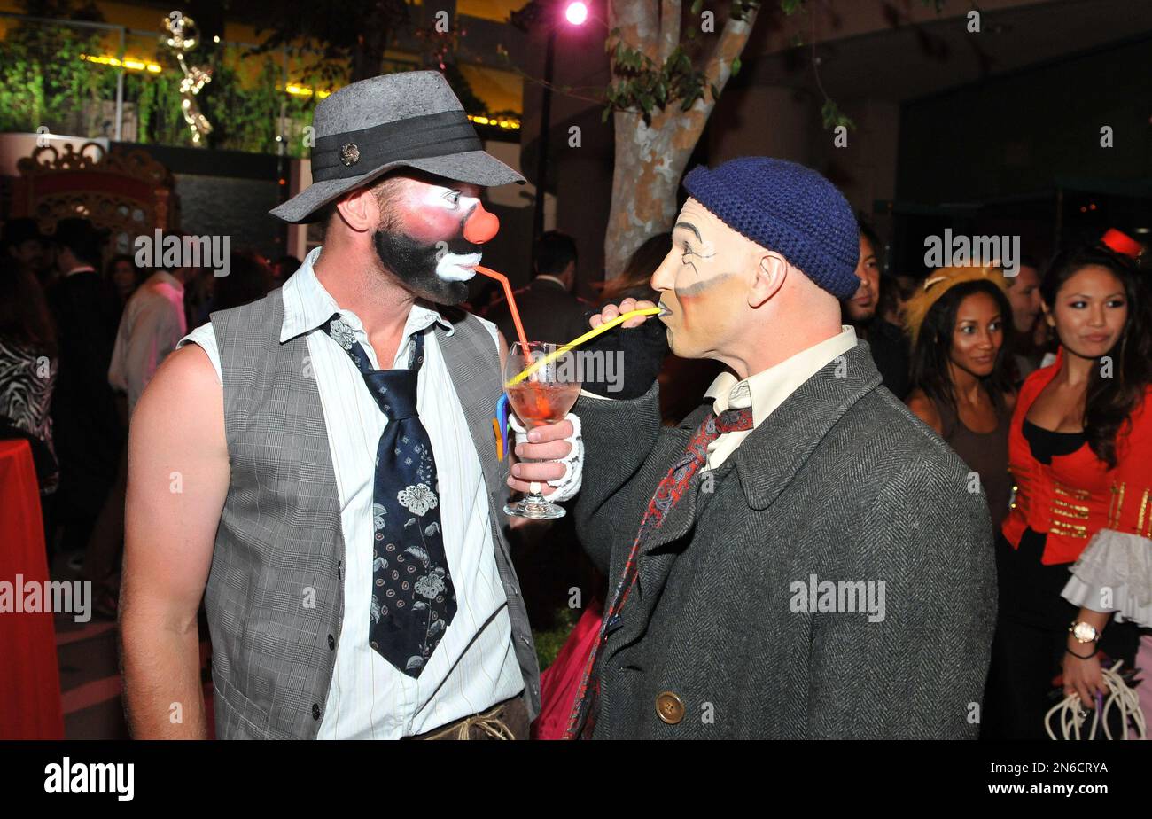NORTH HOLLYWOOD, CA - AUGUST 20: Circus actors perform for the audience ...