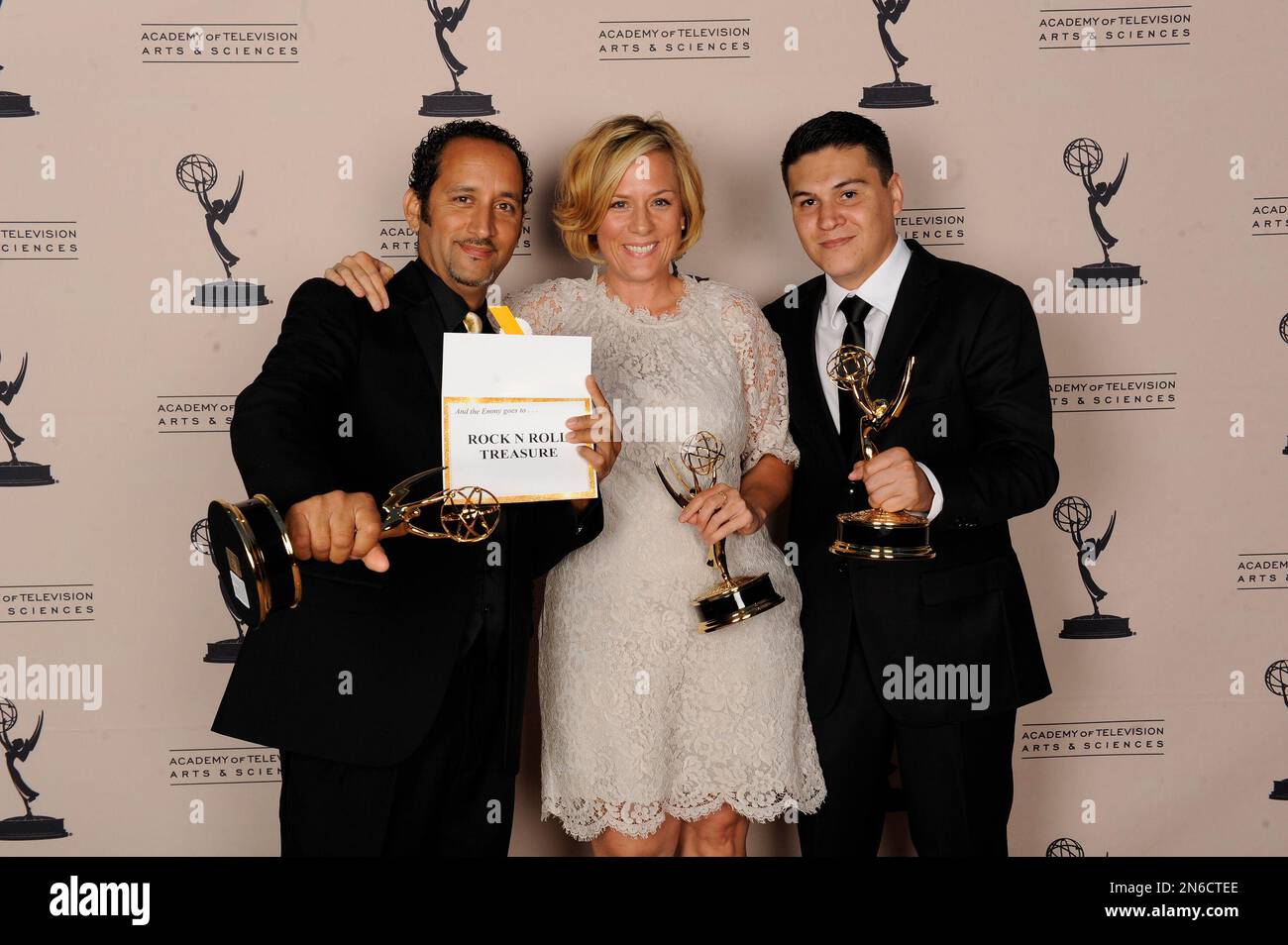 NORTH HOLLYWOOD, CA - AUGUST 06: (L-R) Jose Hernandez, Tara Wallis and ...