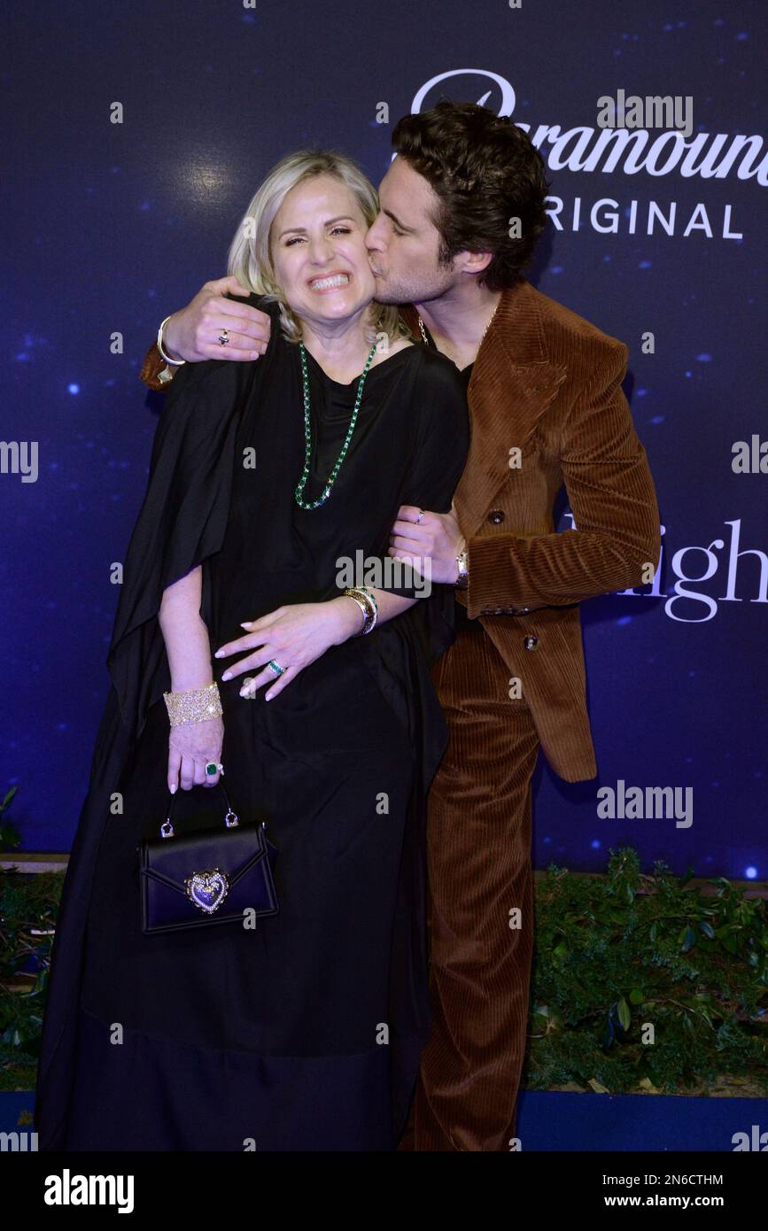 February 9, 2023, Mexico City, Mexico: Diego Boneta and his mother ...