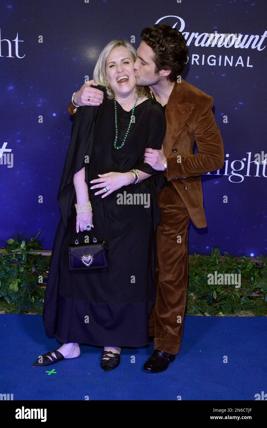 February 9, 2023, Mexico City, Mexico: Diego Boneta and his mother ...