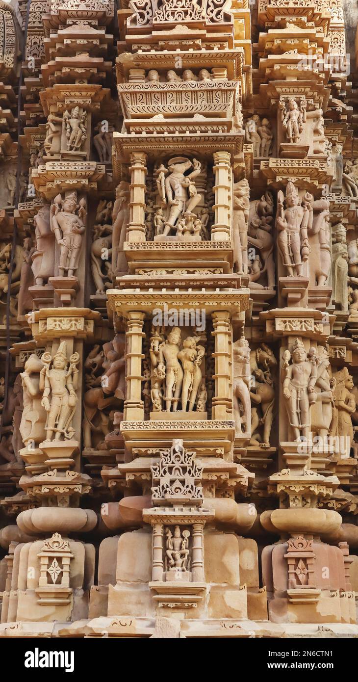 DEVI JAGDAMBA TEMPLE, South Wall, Sculpture of Varaha and Lord Vishnu ...