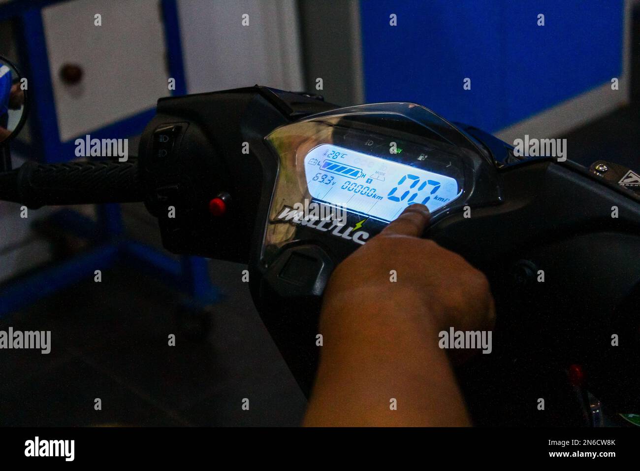 Bandung, West Java, Indonesia. 10th Feb, 2023. Students check the ...