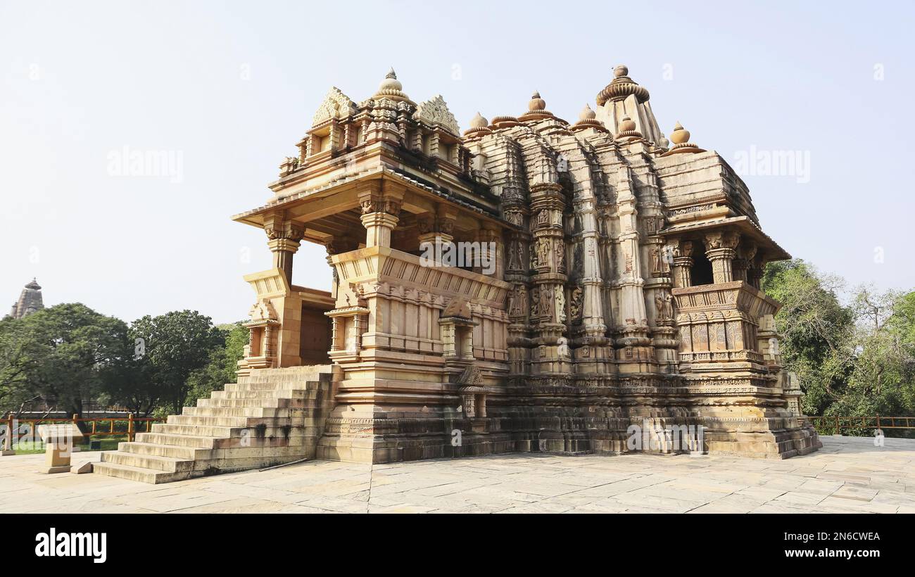 CHITRAGUPTA TEMPLE, Fa√ßade, North East View, Western Group, Khajuraho ...