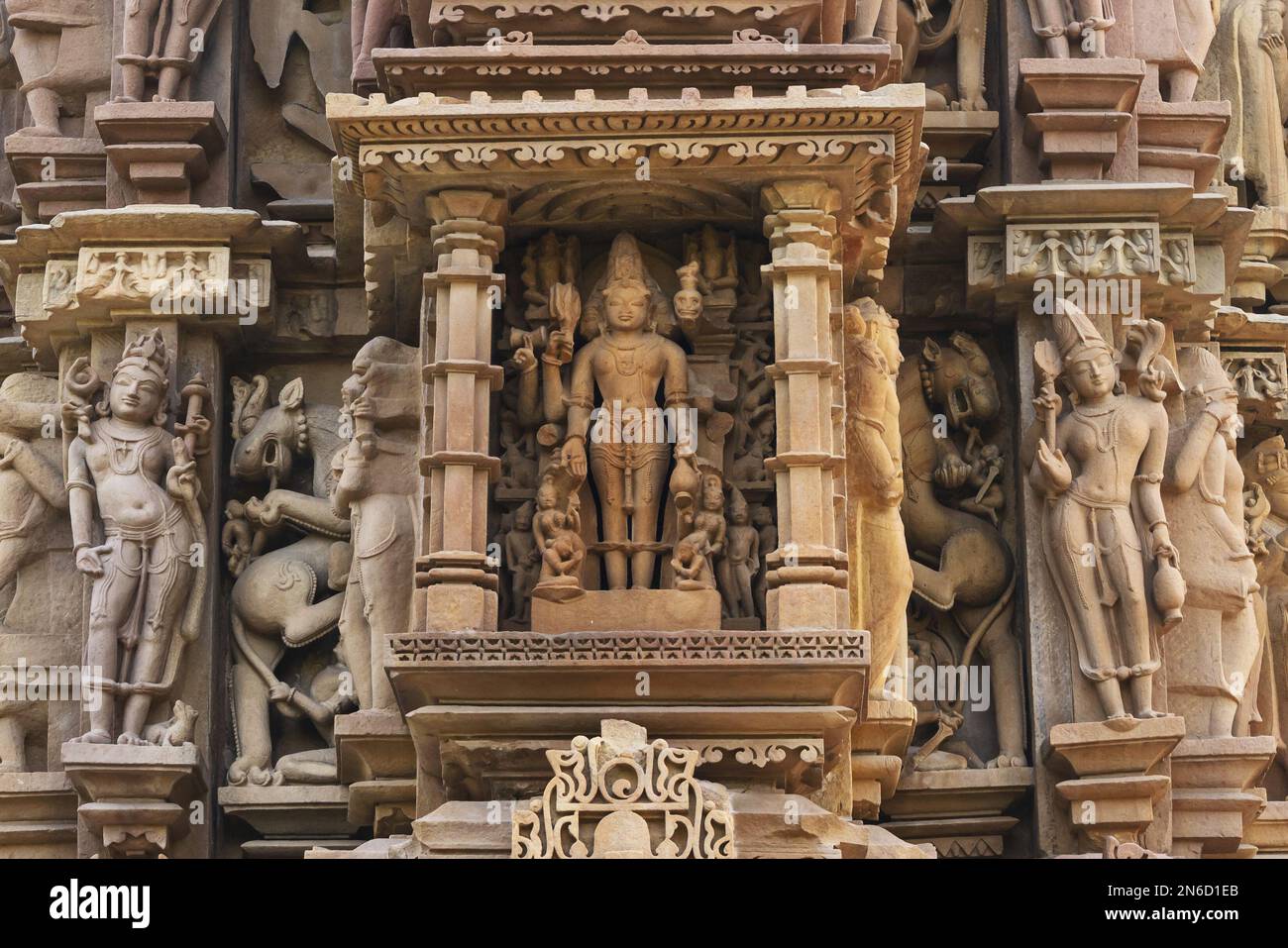 DEVI JAGDAMBA TEMPLE, South wall, Lord Shiva Sculpture, Western Group ...