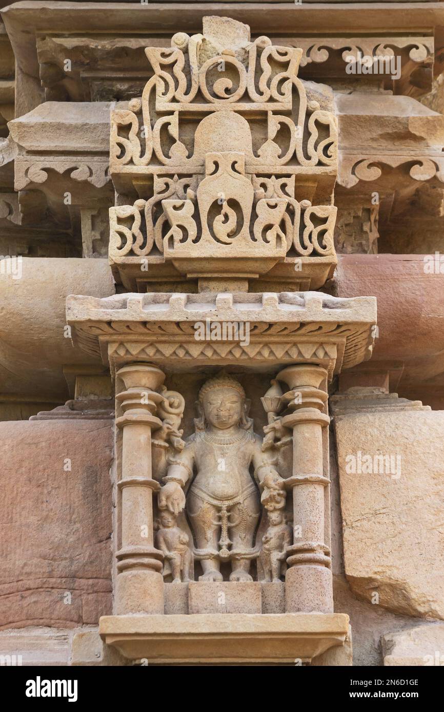 DEVI JAGDAMBA TEMPLE, South wall, Vamana Sculpture, Western Group ...