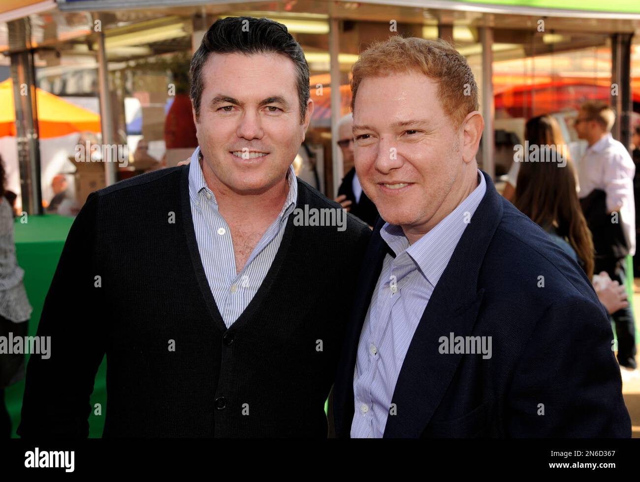 Relativity CEO Ryan Kavanaugh, right, poses with president Tucker ...