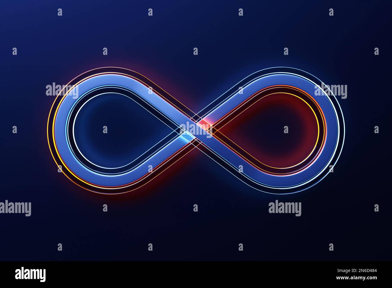 infinity symbol template. 3d illustration of a realistic sign of ...