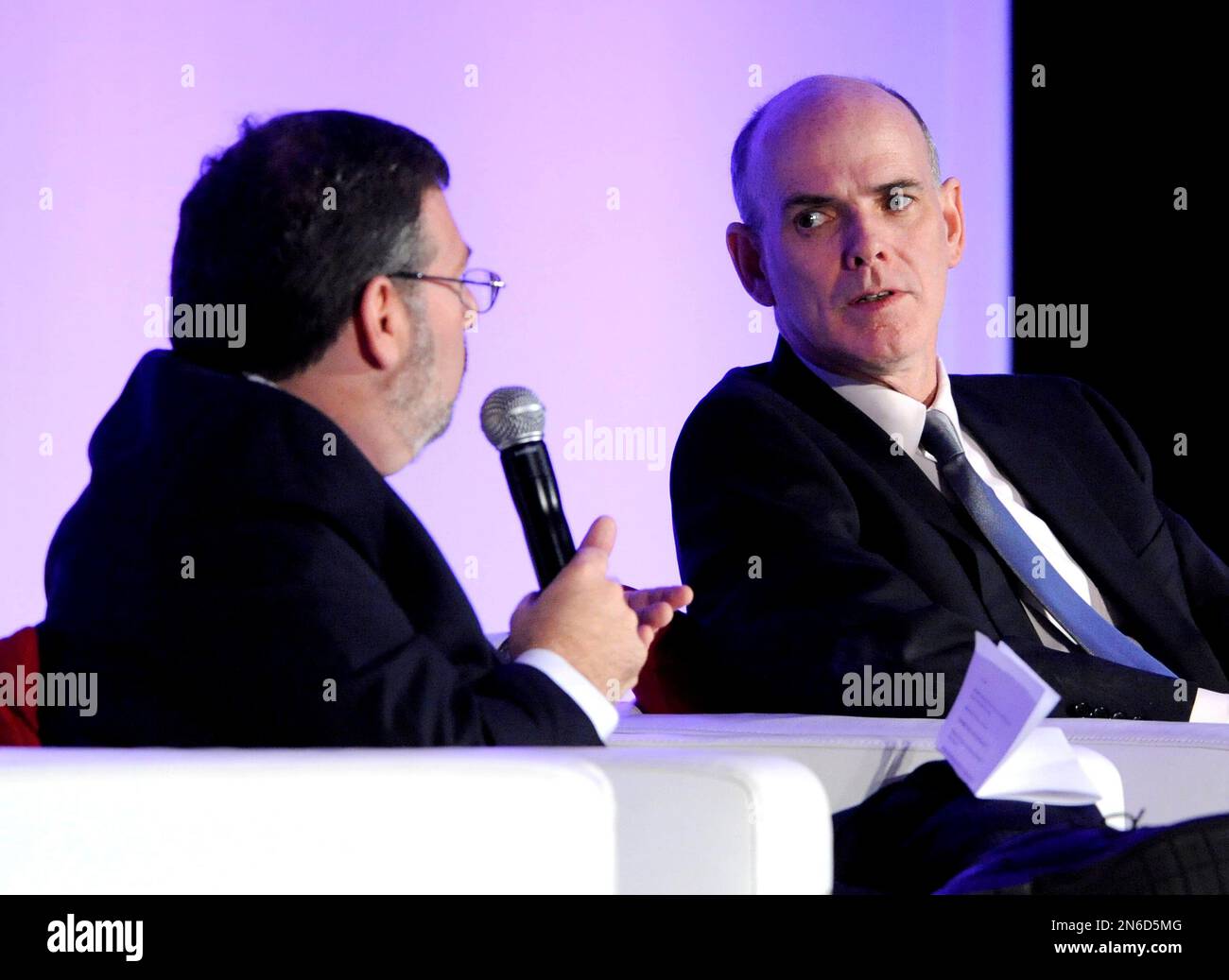 HOLLYWOOD, CA - MARCH 20: (L-R) TV Columnist, Variety Brian Lowry and ...