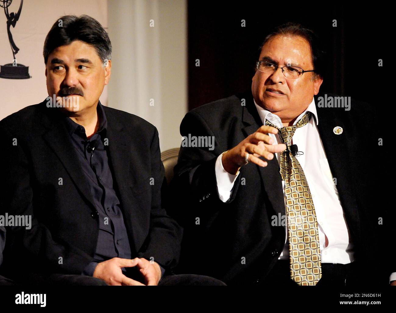 BEVERLY HILLS, CA - MAY 3: Executive Producer, Dennis Leoni (L) and ...