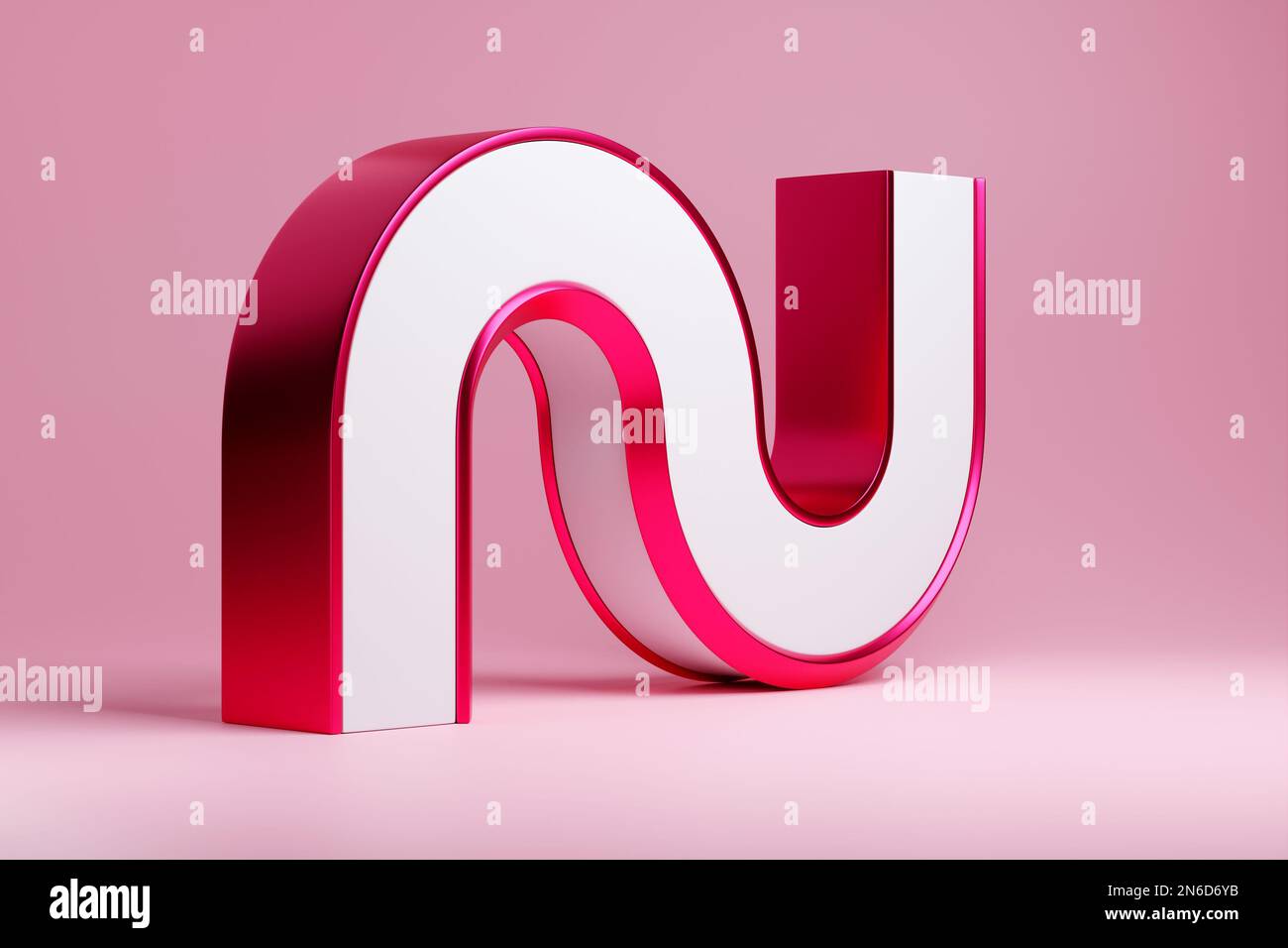 3D illustration of a colorful node. Fantastic shape .Simple geometric ...