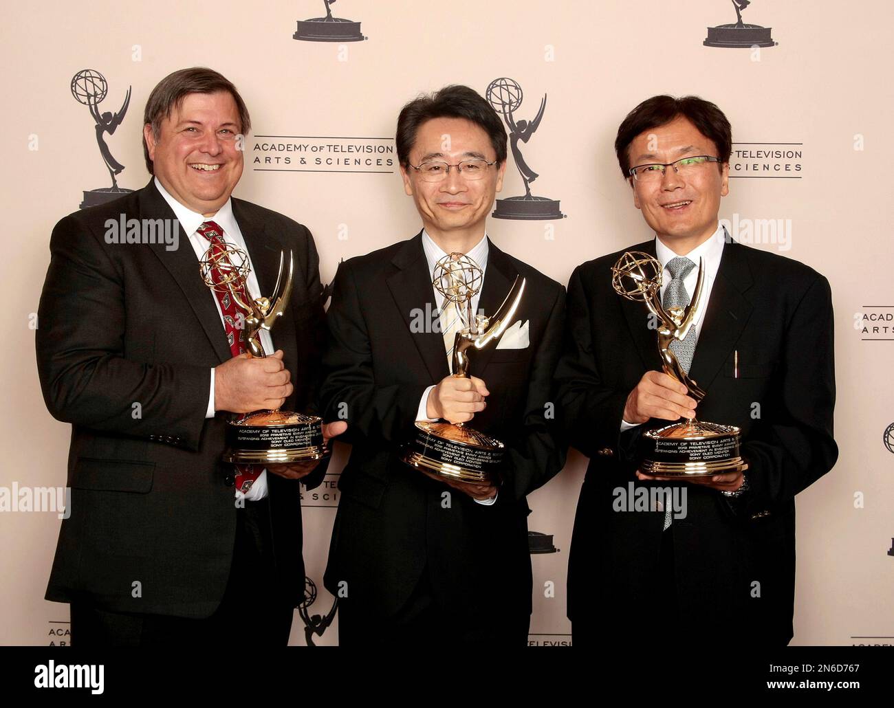 HOLLYWOOD, CA - OCTOBER 24: Sony's Gary Mandle, Oshima San and Fukaishi ...