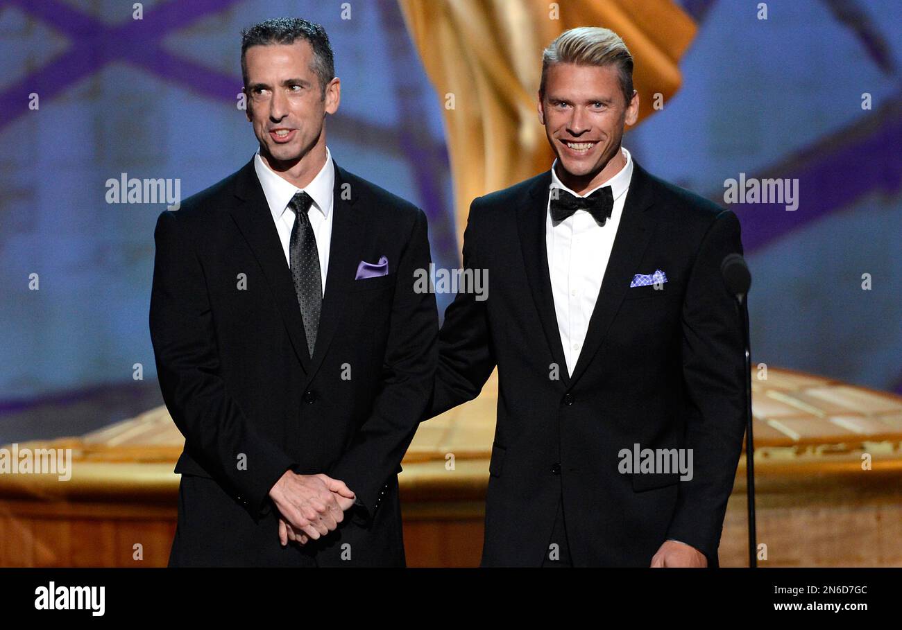 LOS ANGELES, CA - SEPTEMBER 15: Terry Miller, Dan Savage onstage at the ...