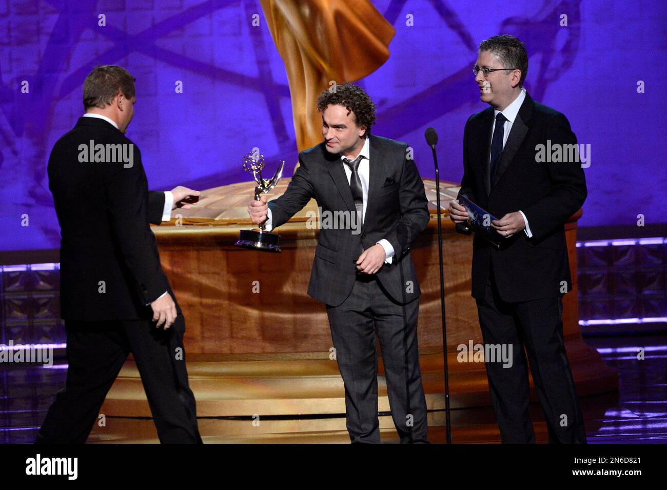 LOS ANGELES, CA - SEPTEMBER 15: Johnny Galecki and Bill Prady present ...